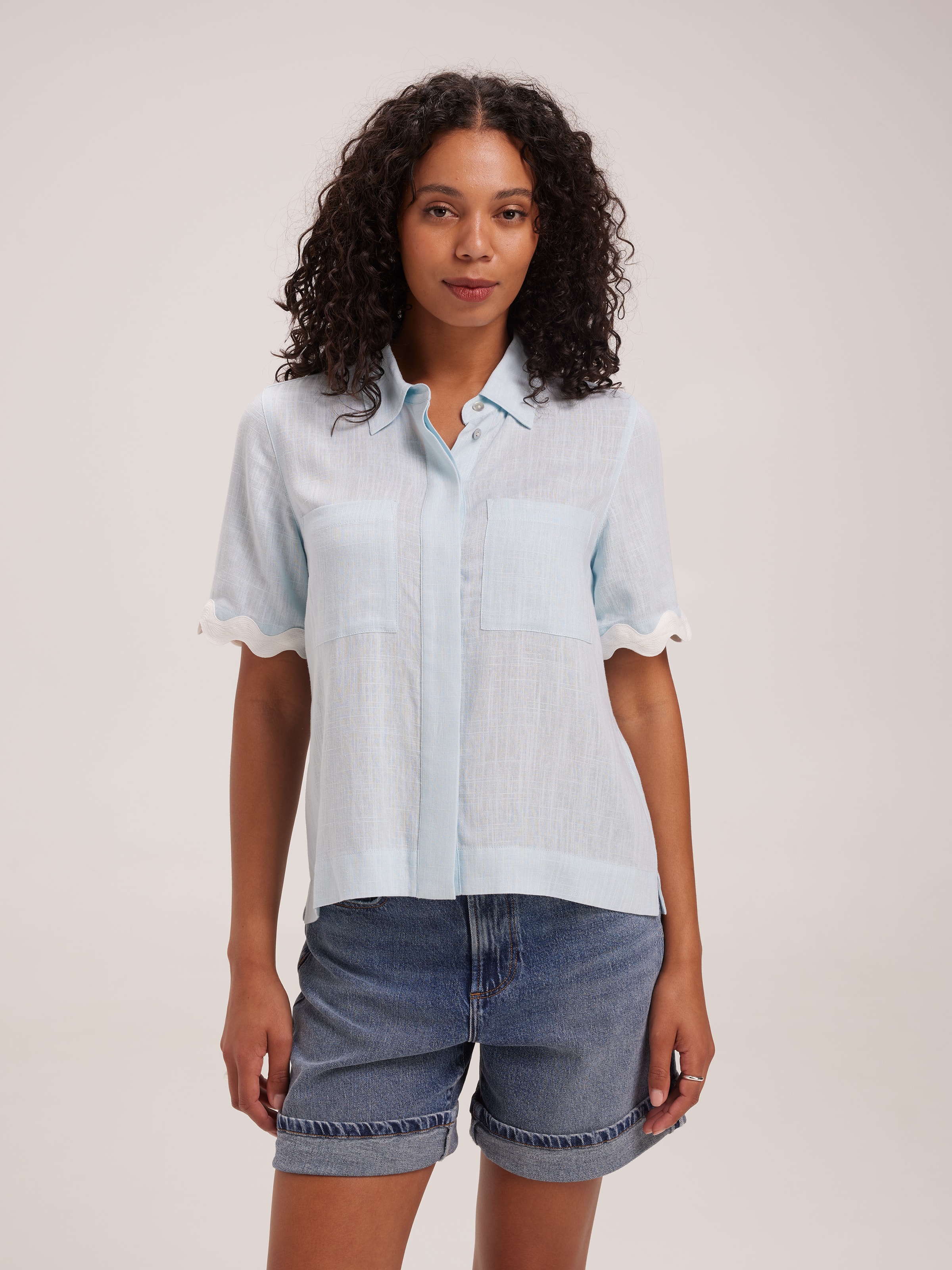 Dion Fashion Shirt Pale Turquoise - Just Jeans Online